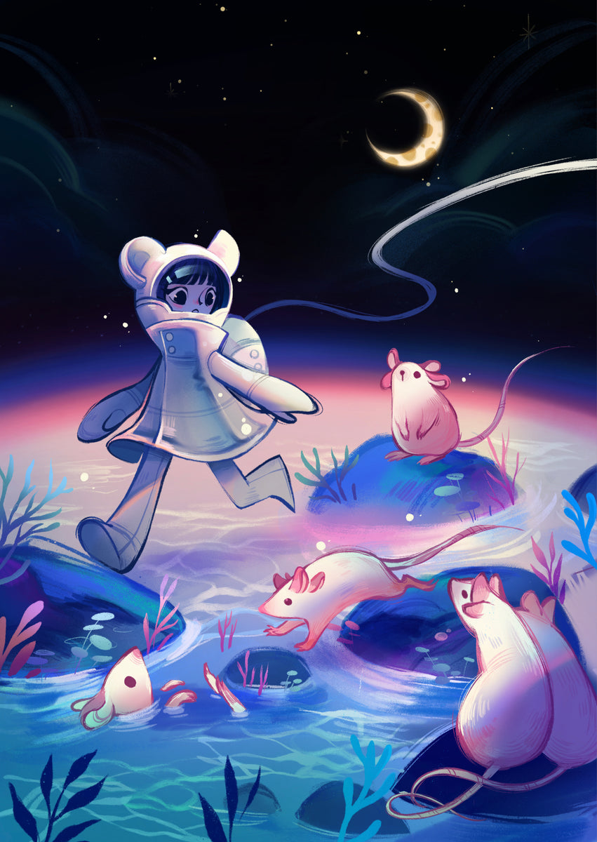 Planet Mouse Print – Feefal